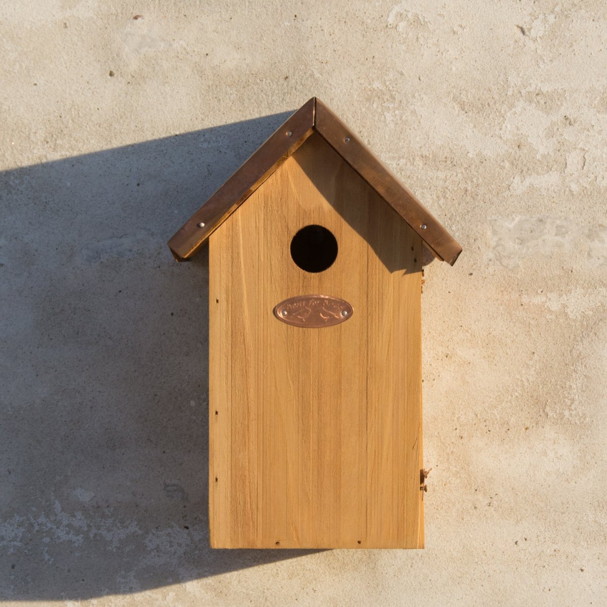 Redekasse til mejser med kobbertag - alletiders gaveidé